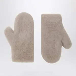 Max Mara Teddy Mittens - Beige