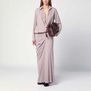 Dries Van Noten Long Draped Skirt - Pink