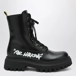 Off-White For Walking" Combat Boots