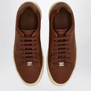 FERRAGAMO Leather Low-top Sneakers - Brown