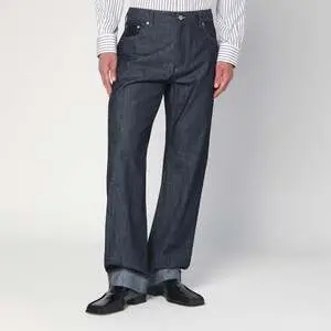 Bottega Veneta Indigo Denim Jeans With Cuffs - Blue