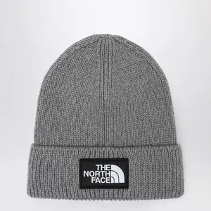 The North Face Beanie With Logo Patch - Grey