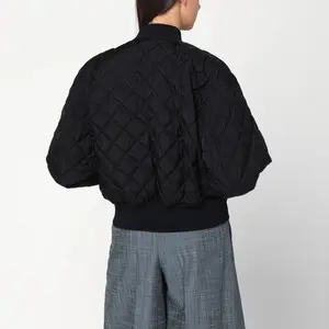 JIL SANDER Quilted Viscose Bomber