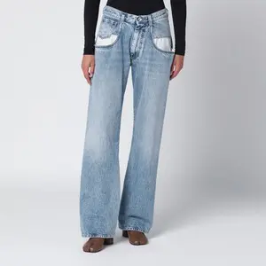 MAISON MARGIELA Straight Leg Jeans With Contrast Pockets - Blue