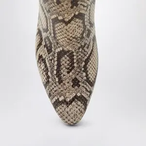 Paris Texas Lavinia Python-printed Leather Boots