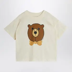 MINI RODINI Bear Graphic T-shirt - White