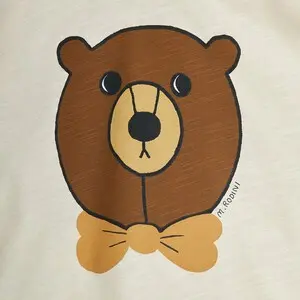 MINI RODINI Bear Graphic T-shirt