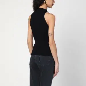ROBERTO COLLINA Ribbed Tank Top - Black