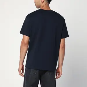 Givenchy Navy Short-sleeved T-shirt With Logo - Blue