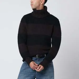 Dolce & Gabbana Wool-blend Striped Turtleneck Sweater