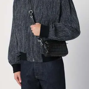 Bottega Veneta Camera Bag Intrecciato Mini Bag - Black