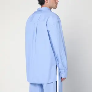 TEKLA Cornflower Pyjama Shirt - Blue