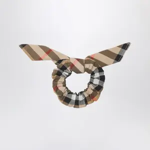 Burberry Check Pattern Scrunchie - Beige