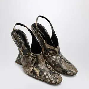 Dries Van Noten Pumps With Wedge And Python Effect