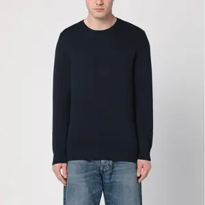 DRUMOHR Cotton Crew Neck Sweater - Blue