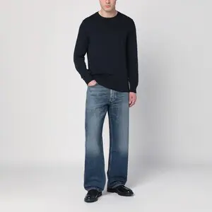 DRUMOHR Cotton Crew Neck Sweater - Blue