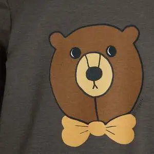 MINI RODINI Bear Long Sleeve Bodysuit