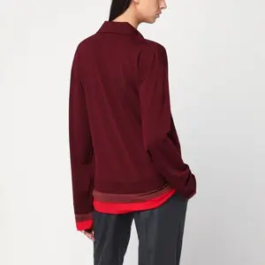 Stella McCartney Laye Bordeaux Wool Polo