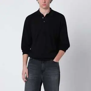 DRUMOHR Cotton Polo - Black