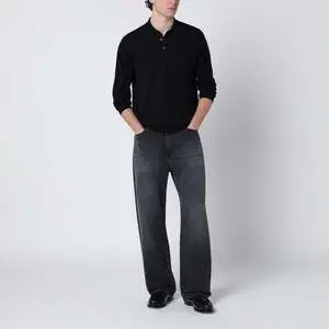 DRUMOHR Cotton Polo - Black