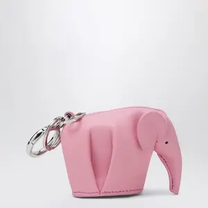 Loewe Keyholder With Coin Pouch Elephant - Pink