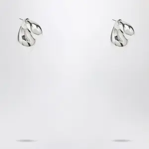 Bottega Veneta Sterling Silver Double Drop Earrings