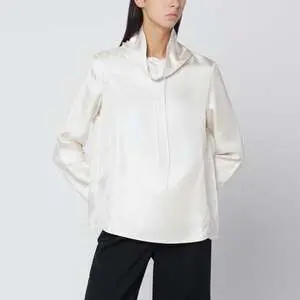 Loulou De Saison Silk Twill Blouse - White