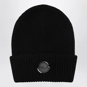 MONCLER X EDWARD ENNINFUL Wool Beanie - Black