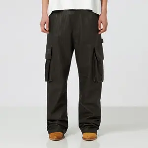 1989 STUDIO Intreccio Leather Cargo Pants