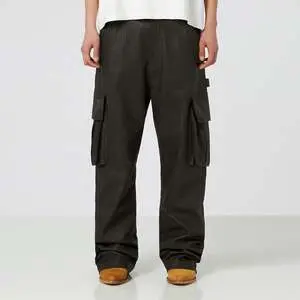 1989 STUDIO Intreccio Leather Cargo Pants