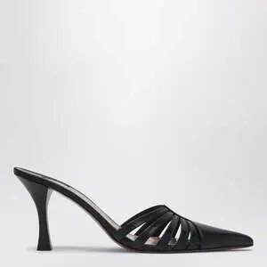 Paris Texas Leather Nadia Mules - Black