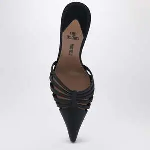 Paris Texas Leather Nadia Mules - Black