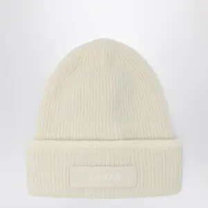 Jacquemus Ribbed Beanie - White