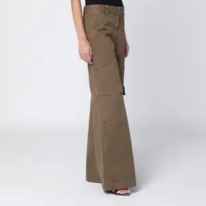 Off-White Cotton Cargo Trousers