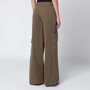 Off-White Cotton Cargo Trousers
