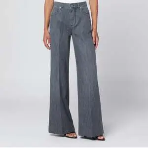 Bottega Veneta Faded Wide-leg Palazzo Jeans - Black