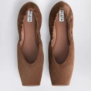 Alaïa Two-tone Ballerina - Brown