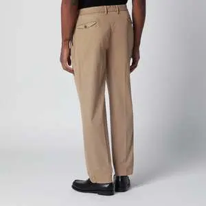 SANTANIELLO Cotton Trousers - Beige