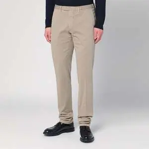 SANTANIELLO Cotton Trousers - Beige