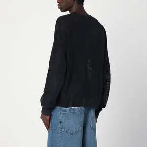 REPRESENT Cotton Knit Sweater - Black