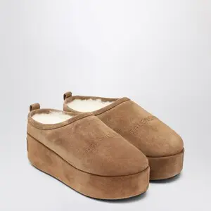Balenciaga Alaska Soft Platform Clogs - Brown