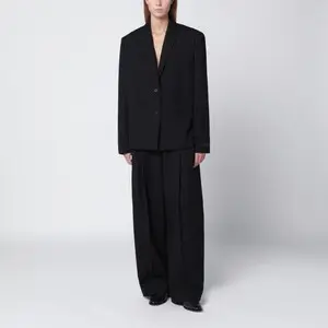 Jacquemus Single-breasted Wool Jacket - Black