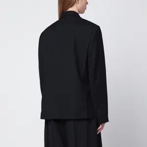 Jacquemus Single-breasted Wool Jacket - Black