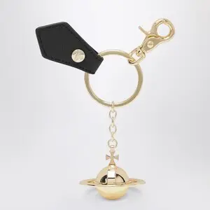 VIVIENNE WESTWOOD Gold-tone Orb Keyring - White