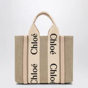 Chloé Woody Small Shopper Bag - Beige