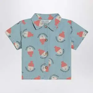 BOBO CHOSES Morning Egg Denim Shirt - Light Blue