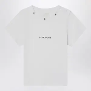 Givenchy Cotton T-shirt With Embroidered Logo - White