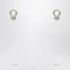Bottega Veneta Sterling Silver Knot Earrings - Metal
