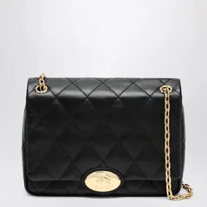Burberry Strand Large Shoulder Bag - Black