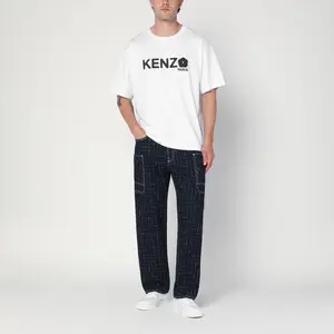 Kenzo Weave Jacquard Cargo Jeans